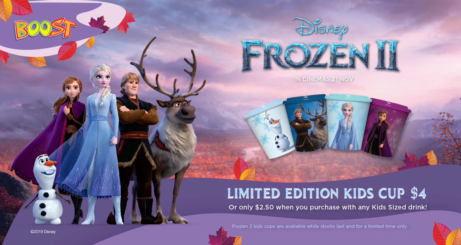 Frozen 2 Collectable Kids Cup - Boost Juice