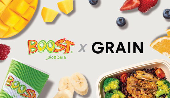Boost is Partnering with Grain Singapore Now! - Boost Juice