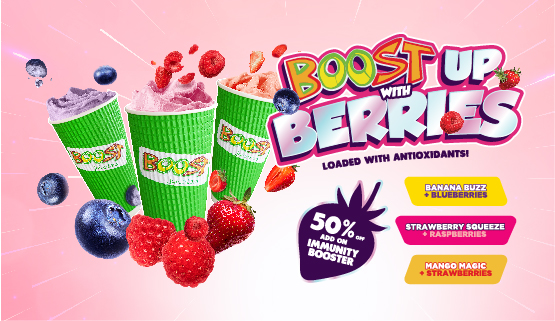 Boost Up with Berries! - Boost Juice